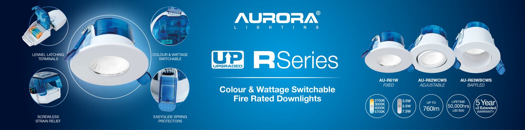 Aurora Launches Upgraded R6 Fire Rated Downlight Range - auroralighting.com